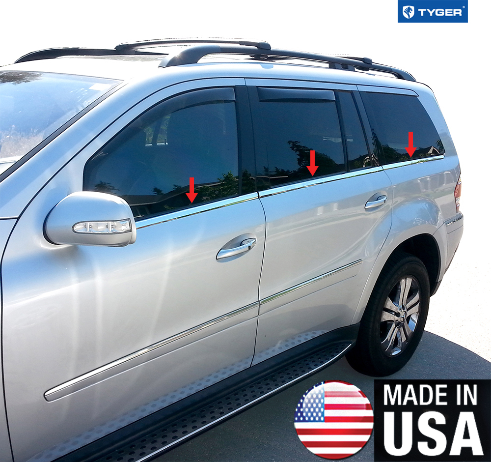 For 2007-2012 Mercedes Benz GL320 GL350 GL450 GL550 6Pc Window Sill ...